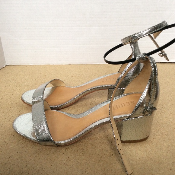 SCHUTZ | Shoes | Schutz Silver Heels | Poshmark